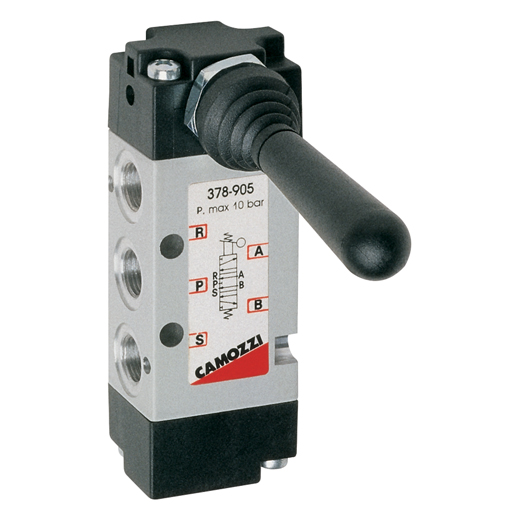 378 905, 1/8 5/3 LEVER VALVE MONOSTABLE N/O, Camozzi Pneumatics | eBay